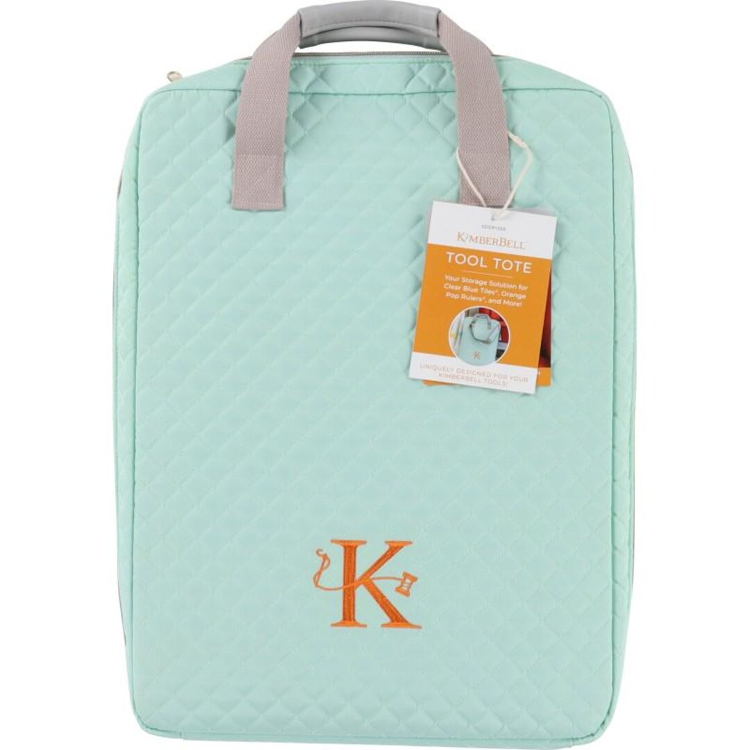 Kimberbell Tool Tote to Store Clear Blue Tiles®, Orange Pop Rulers ...