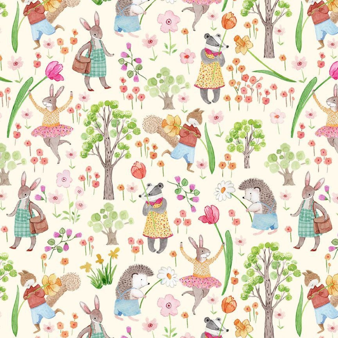 Bunnytown From the Hippity Hop Collection by Timeless Treasures ...