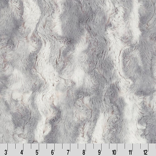 Luxe Cuddle Jaguar in Vapor Gray MINKY Fur Fabric From Shannon | Etsy