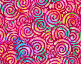 Pink Scroll Fabric | Etsy