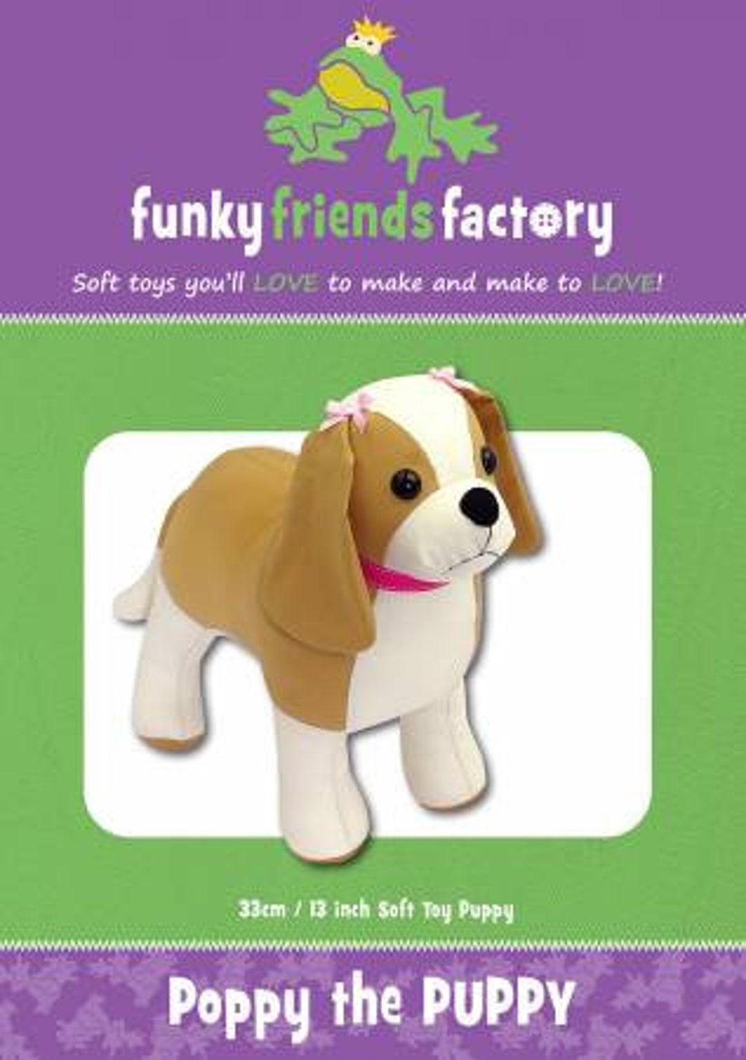 PAPER PATTERN - Poppy the Puppy From Funky Friends Factory - Etsy