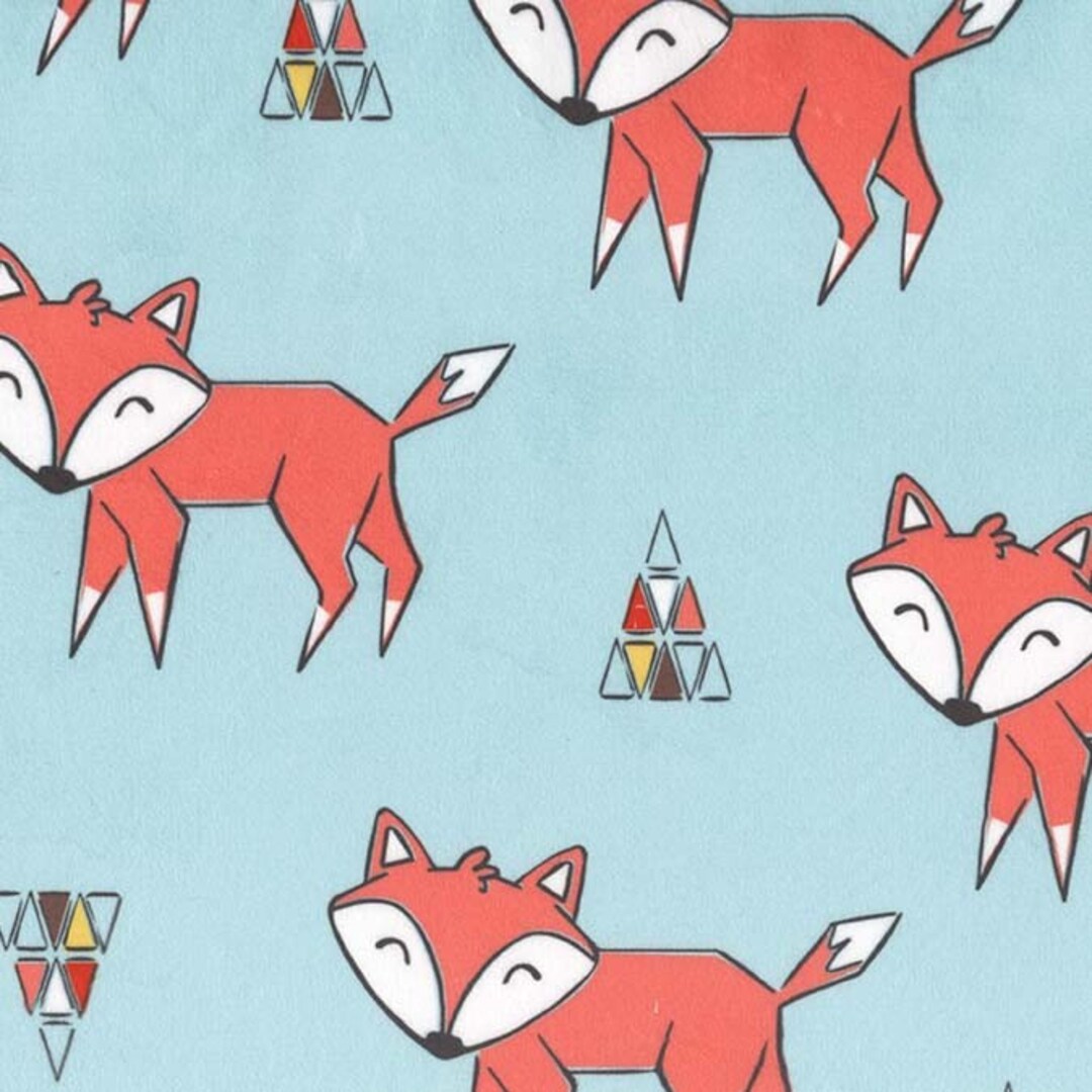 Fat Half ONLY 30"x36" MINKY Tokala Fox From EZ Plush Fabric- You Choose ...