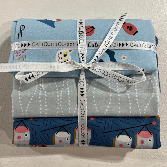 3 Yard Bundle of Kingyo Collection Fabric in Blue From FIGO - Etsy