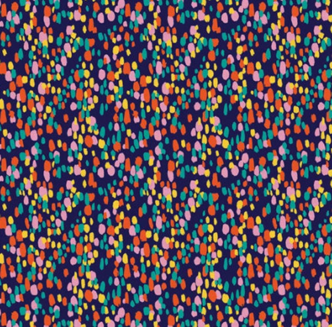 Multi Stipple in Navy From Citrus House Collection for Paintbrush ...