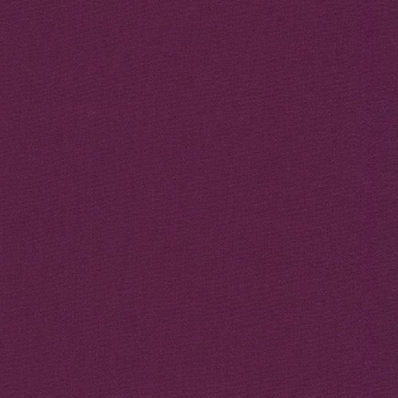 Eggplant Solid Purple KONA COTTON From Robert Kaufman Fabrics - Etsy