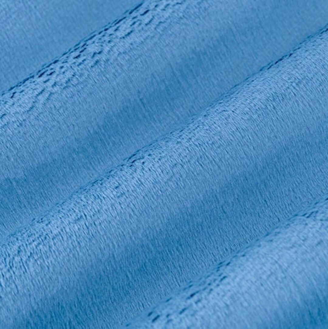90" Extra Wide Bluebell Blue Cuddle Smooth 3 MINKY From Shannon Fabrics ...