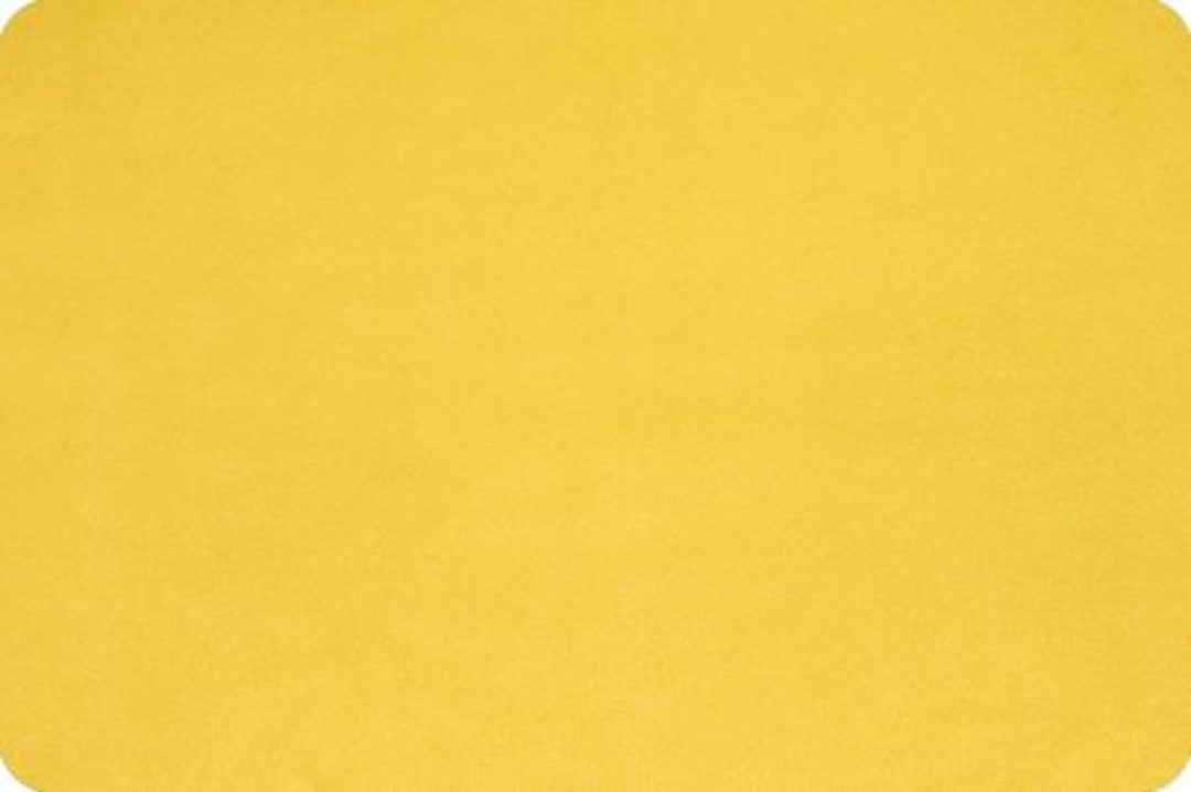 Solid Cuddle® 3 in Sunshine Yellow Minky Plush Fabric From Shannon ...