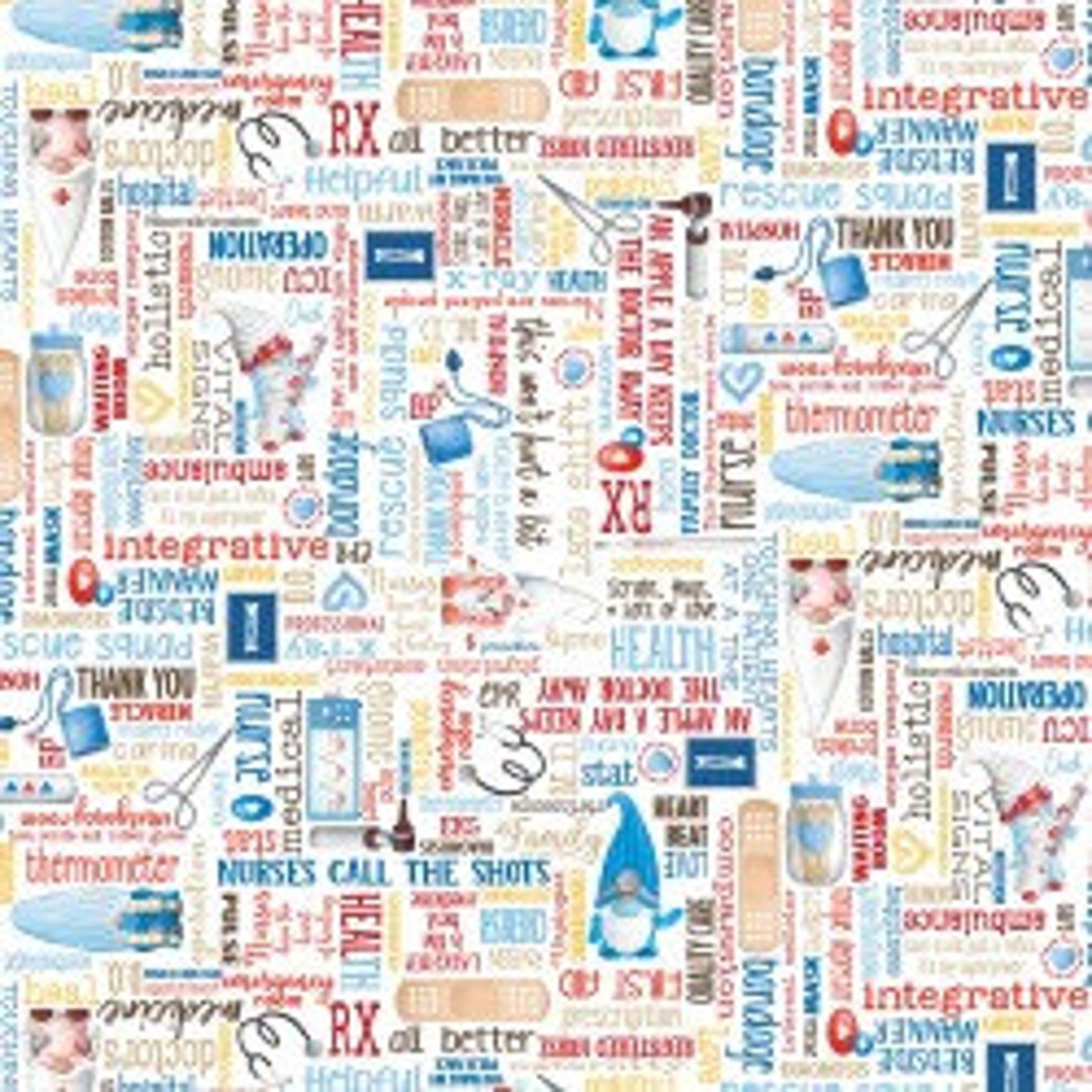 Gnome Words in White From the Caring Gnomes Collection by Andi Metz for ...