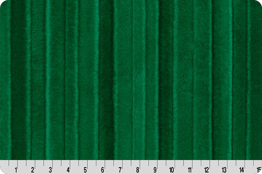 Luxe Cuddle® Vienna in Emerald From Shannon Fabrics Furry MINKY Collection- Embossed Minky - 100 ...