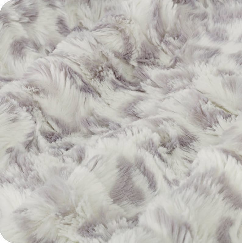 Luxe Cuddle Jaguar in Vapor Gray MINKY Fur Fabric From Shannon - Etsy