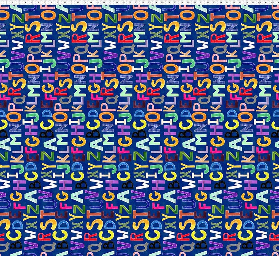 Alphabet in Blue From Abc's of Color Collection by in the Beginning ...