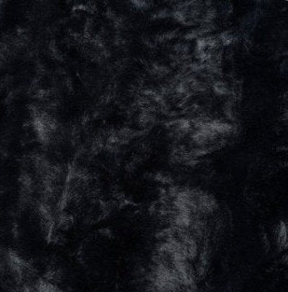 Solid Black New York Luxe Snuggle Furry Minky From EZ Fabrics | Etsy