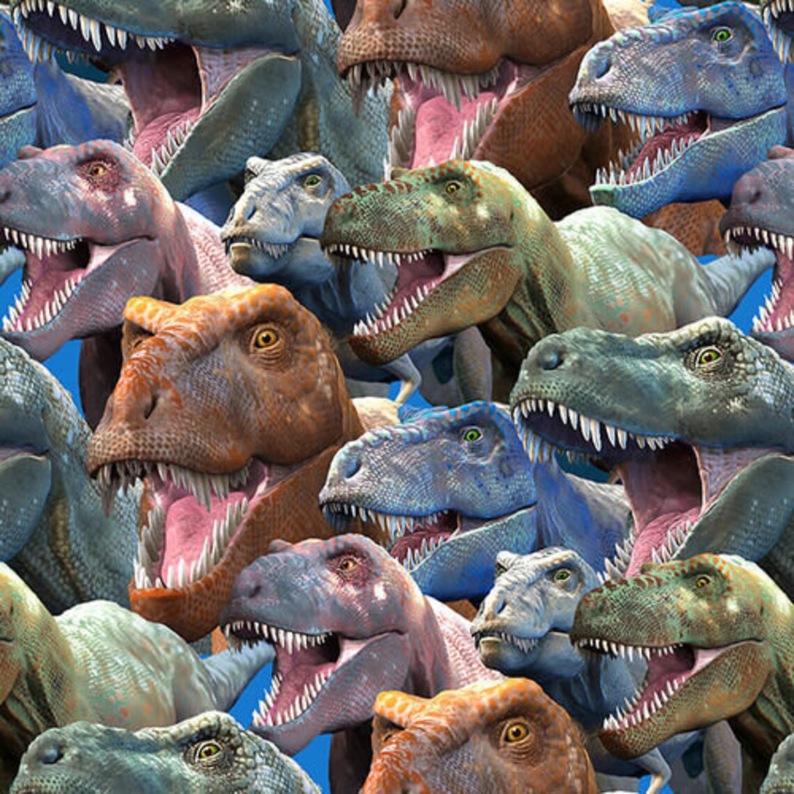 T-rex Collage Dinosaurs From Tyranno-chorus Digital Collection - Etsy