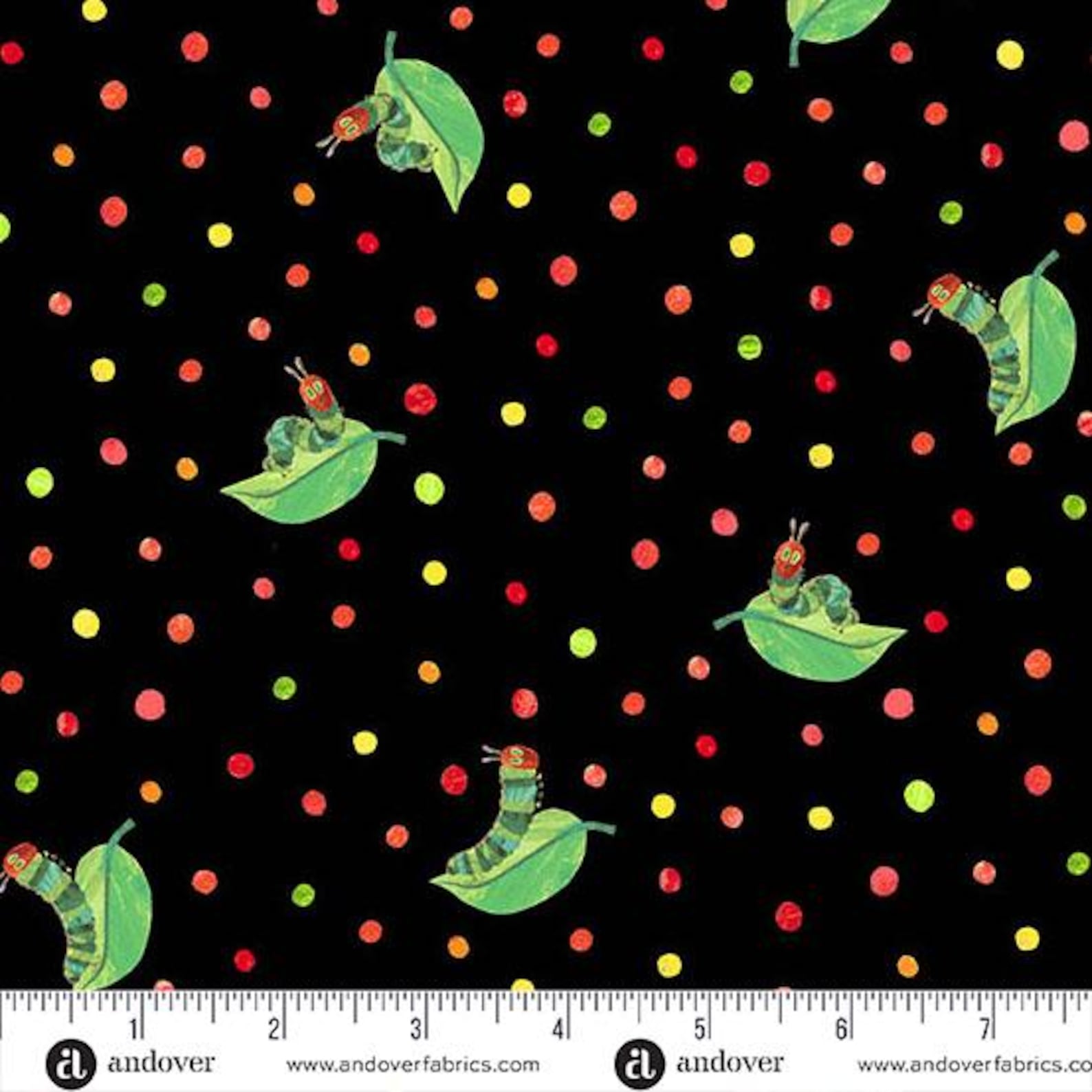 The Very Hungry Caterpillar Leafing Around in Black From Andover ...