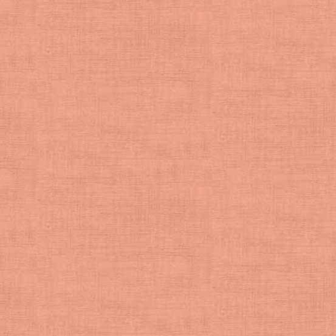 Coral Pink Linen Texture (100% Quilting Cotton) by Andover/ Makower UK ...