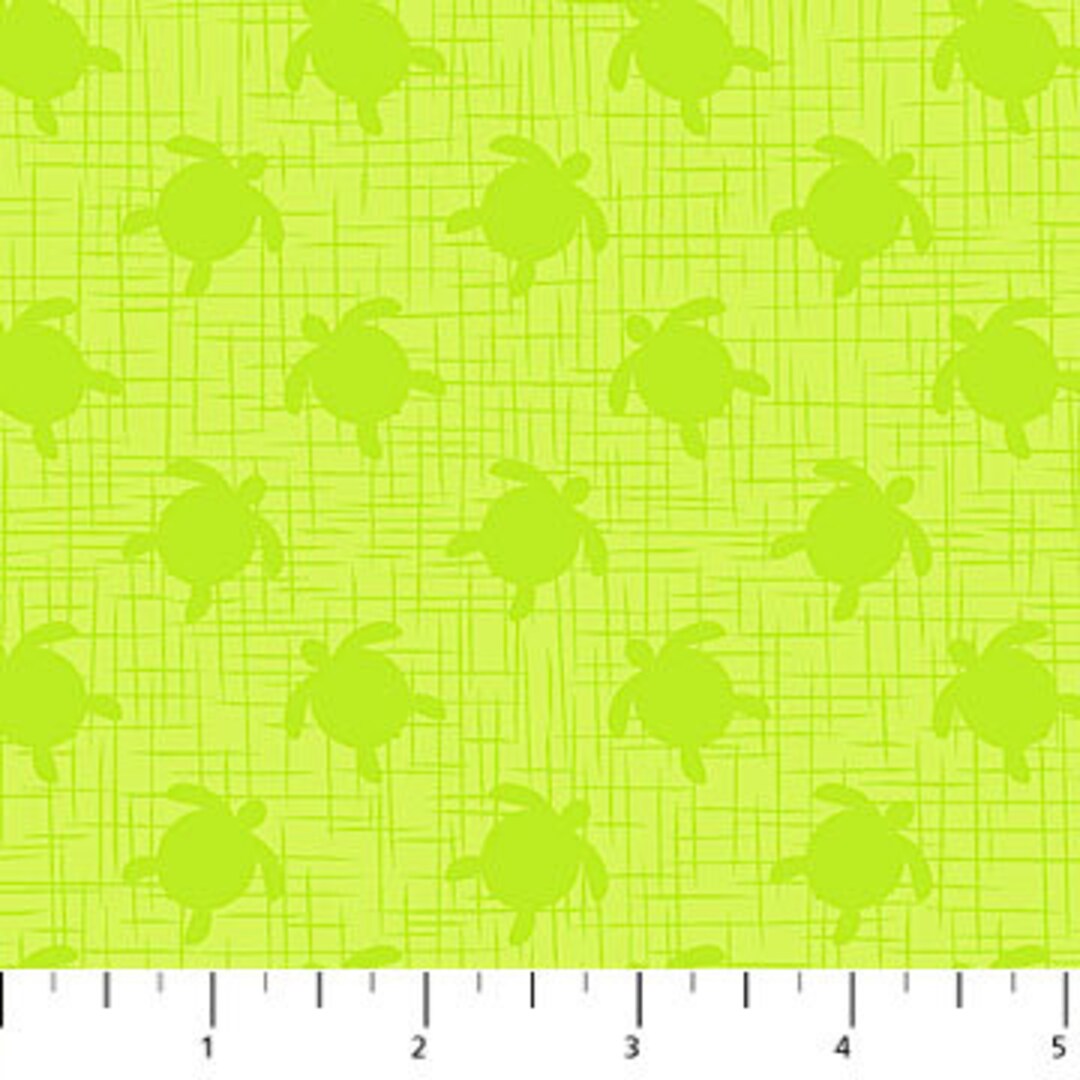 Bodacious Sea Turtles in Lime Green From Enchanted Seas Collection by ...