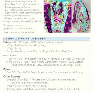 Harper Holdall Bag Pattern From Lazy Girl Designs - Etsy