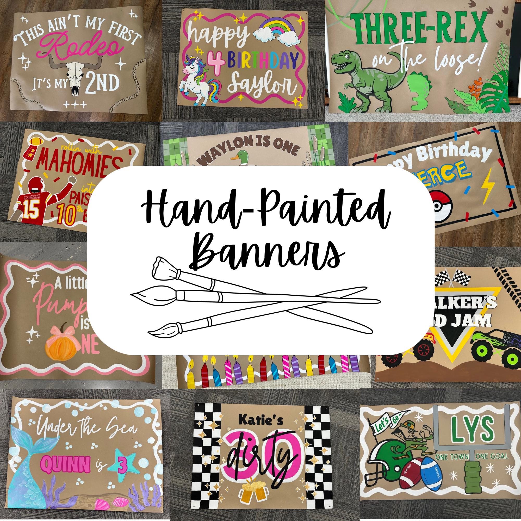 Custom Hand-painted Banners - Etsy