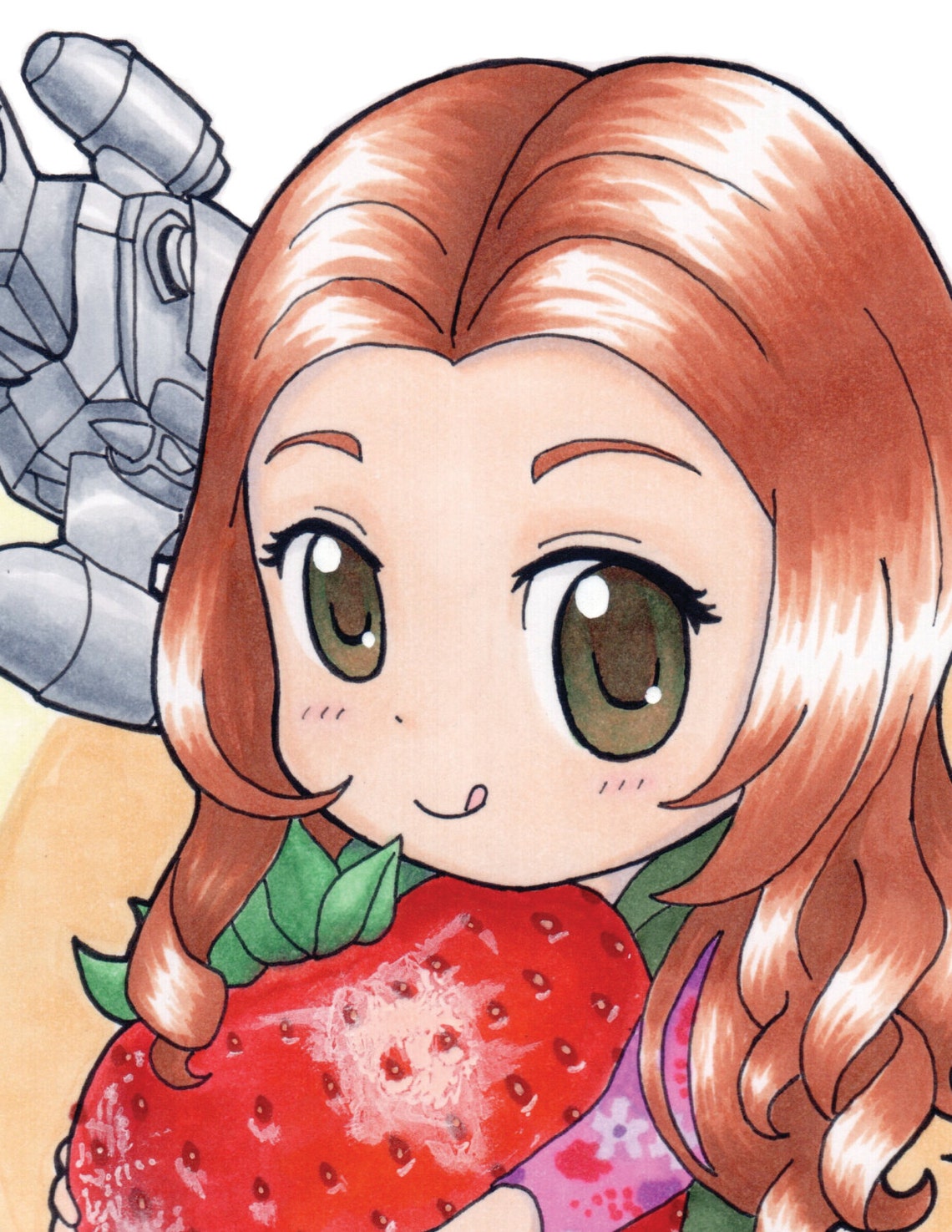 Kaylee Firefly Serenity Strawberry Love Chibi Art Print | Etsy