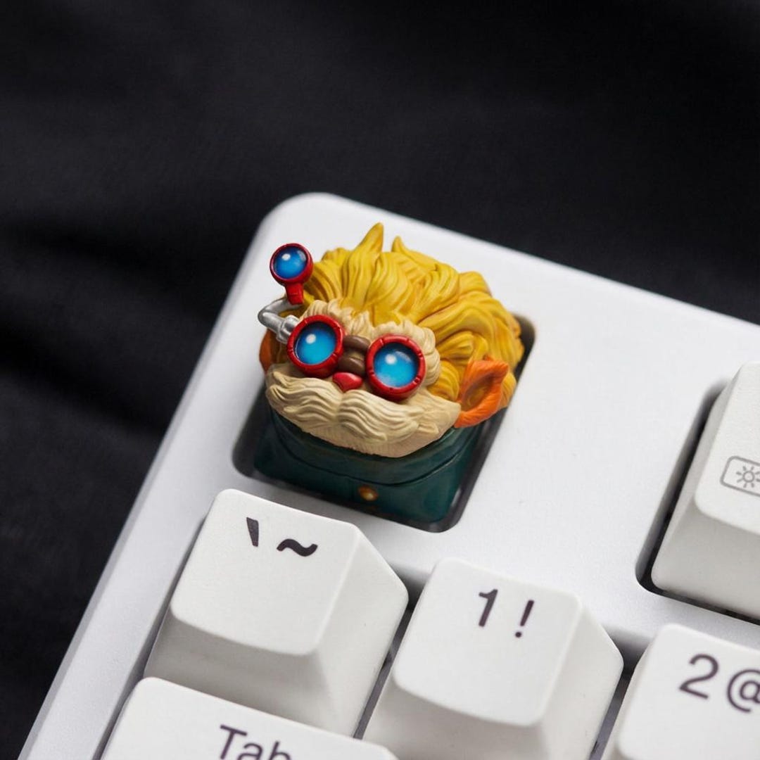 Heimerdinger 3D Artisan Keycap, Lol Arcane Custom Keycap for Mechanical ...