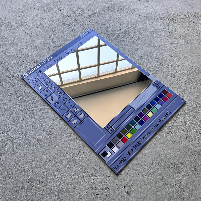 Ms Paint Mirror - Etsy