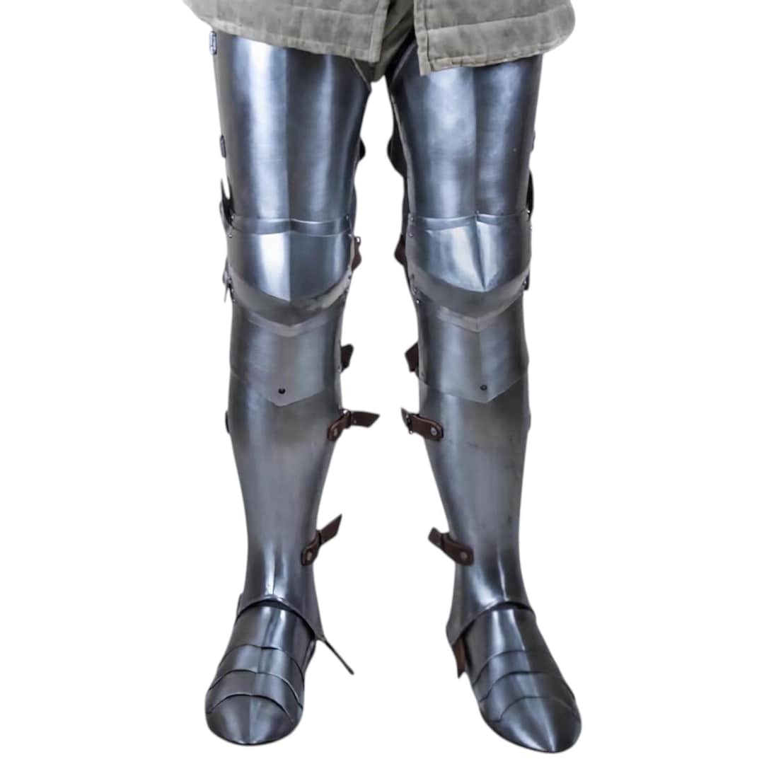 Medieval Steel Leg Armor Greaves | Knight Shin & Knee Protection ...