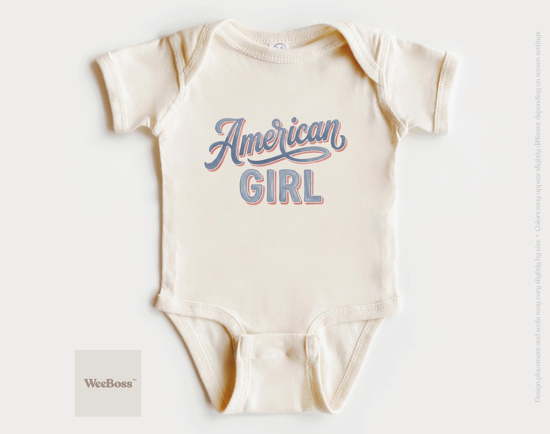 American Girl | Cute Baby Gift, Toddler Outfit | Baby Bodysuit, Toddler ...