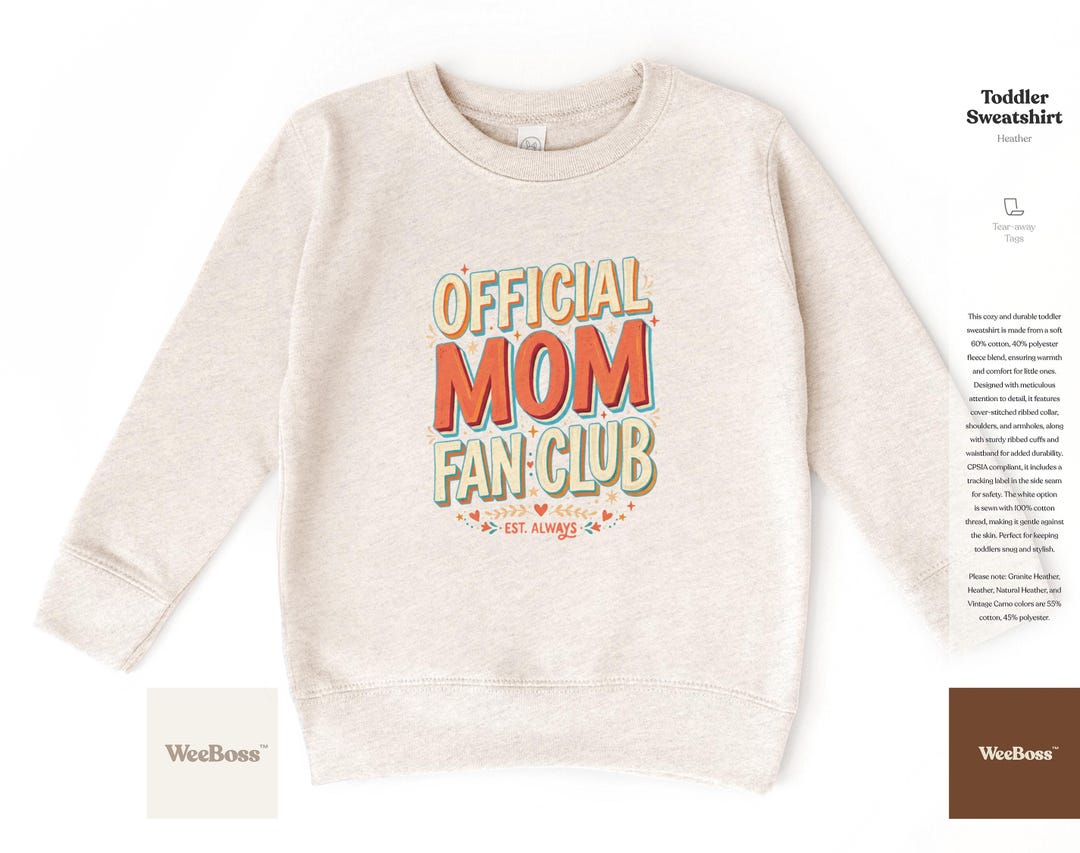 Official Mom Fan Club Bodysuit | Minimalist Baby Apparel, Toddler Tee ...