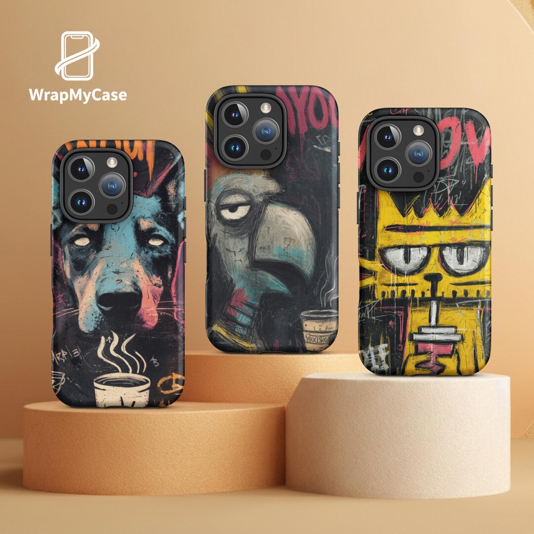 Street Art Crown Phone Case | Neo-expressionist Graffiti Tough Magsafe ...