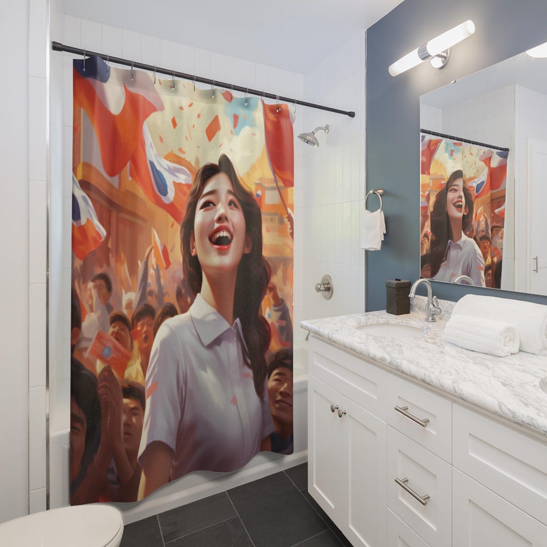 South Korea Celebrations Shower Curtain | Korean Festival Decor, Gift ...