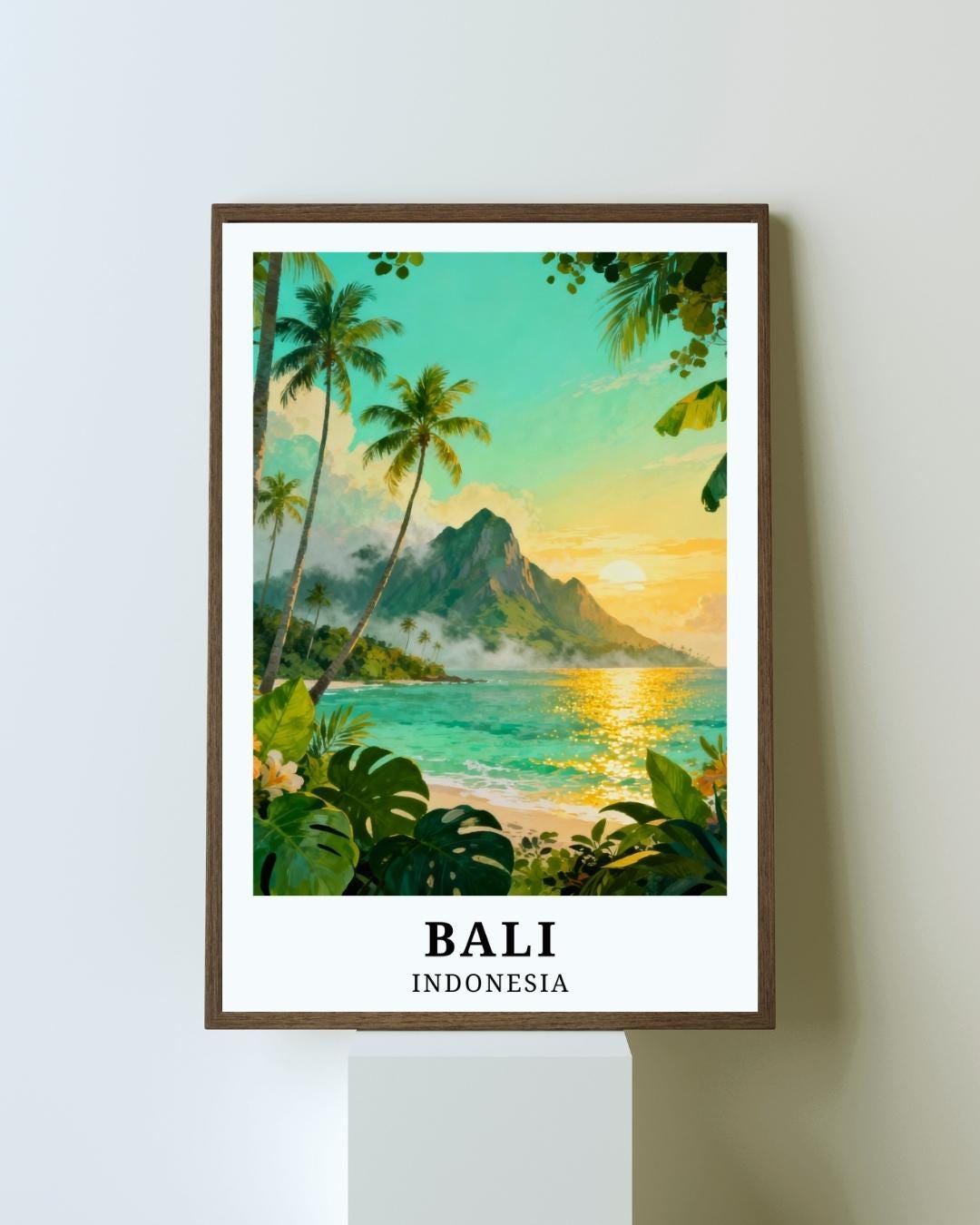 Bali Travel Wall Art Print | Vintage Escape Travel Prints | Tropical ...