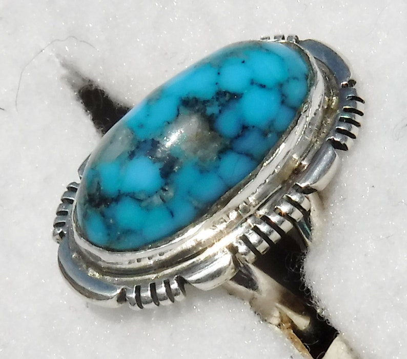 NATURAL CANDELARIA TURQUOISE Ring #1148-w - Etsy