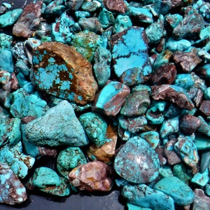 Large Natural Bisbee Turquoise in 14K Gold # 1437-bo - Etsy
