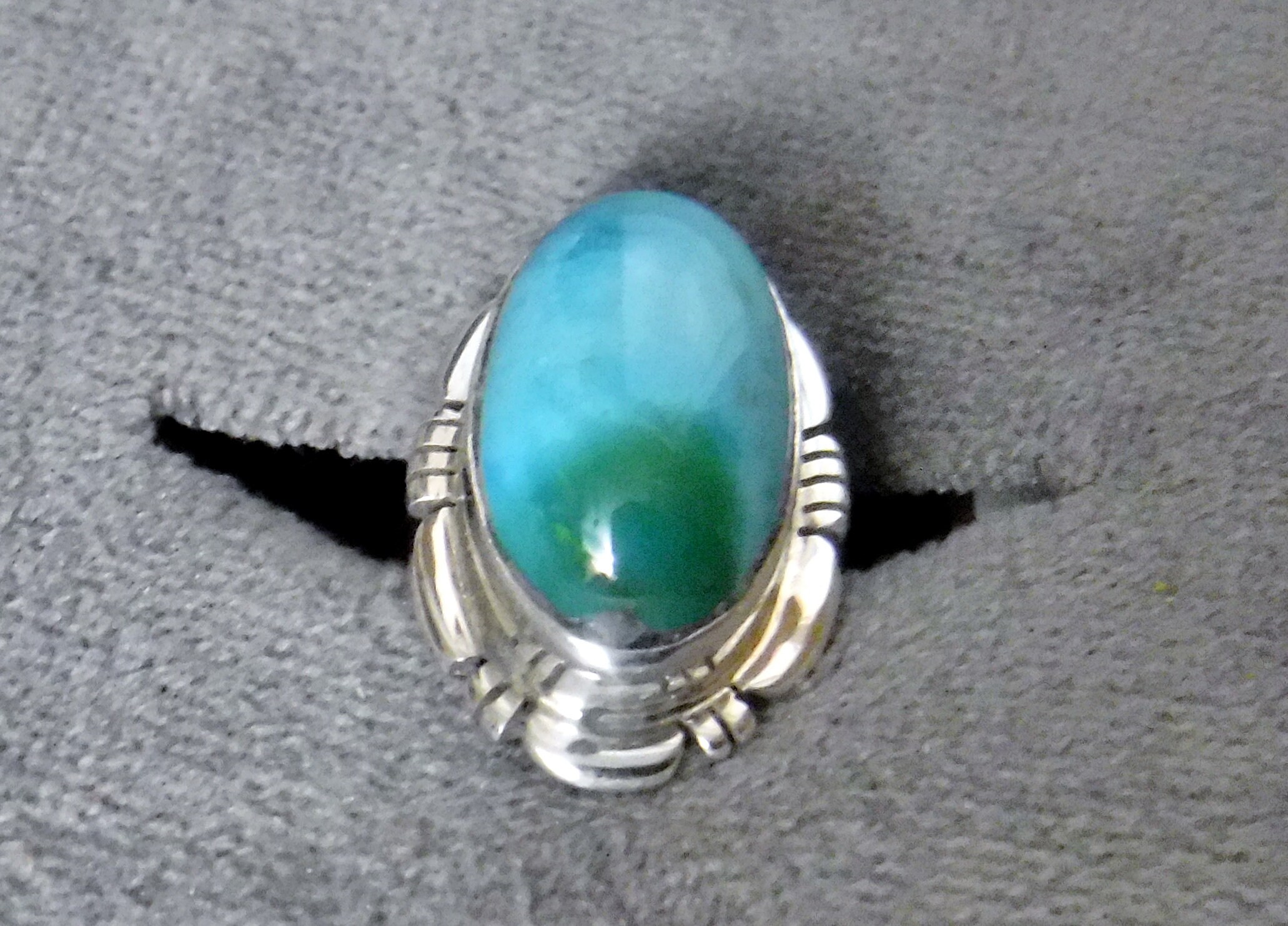 Natural Gem Grade Royston Turquoise Ring 1511-bp | Etsy