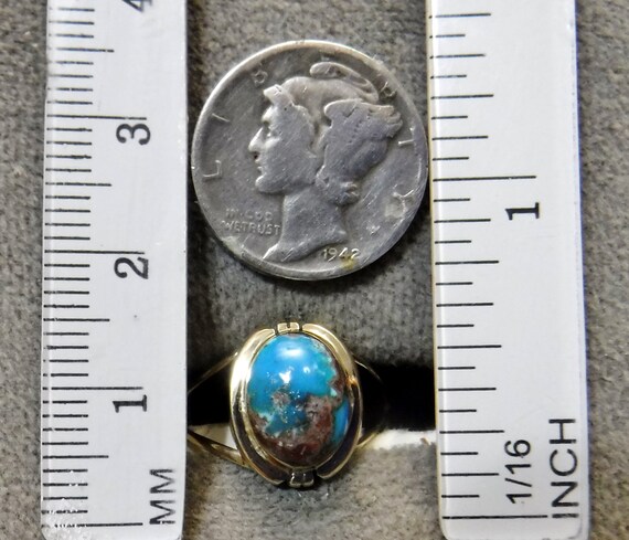 The Best of the Best Natural Bisbee Turquoise Ring in… - Gem