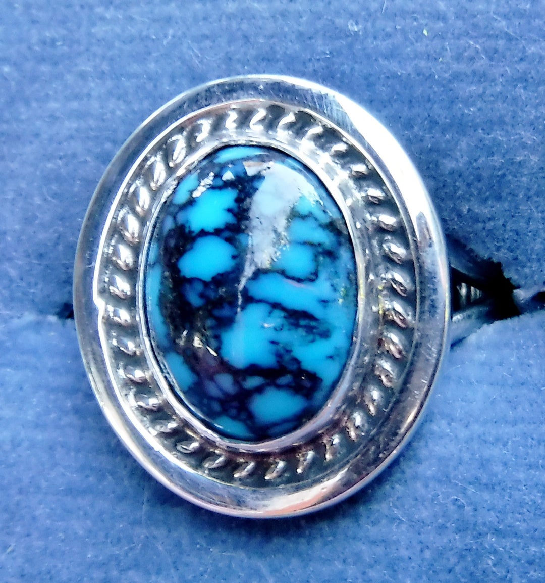 SPIDER WEB TURQUOISE Ring # 998-r - Etsy