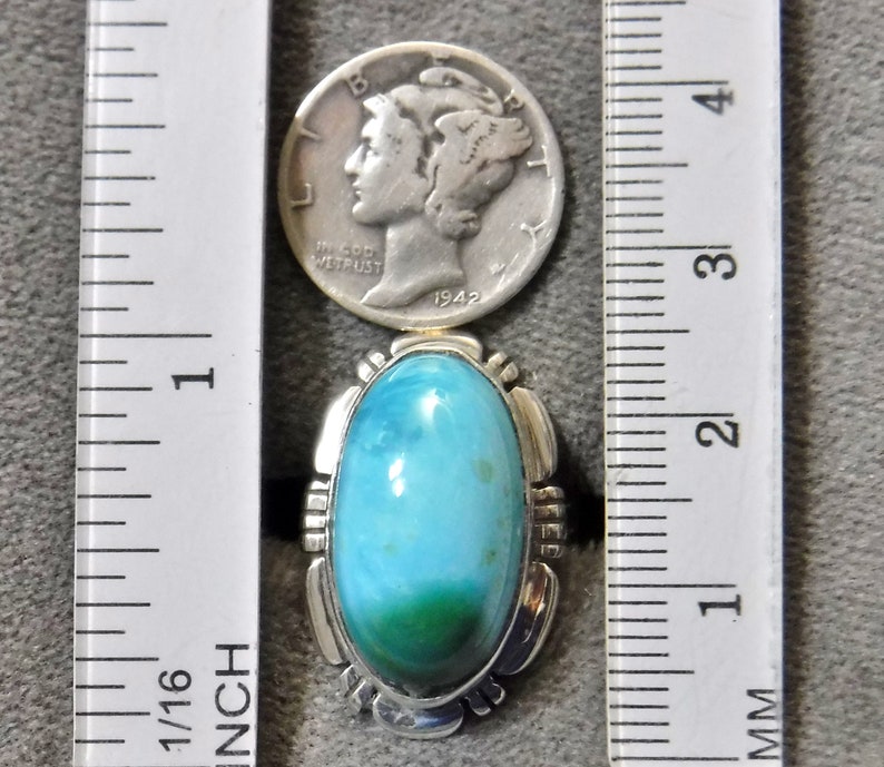Natural Gem Grade Royston Turquoise Ring 1511-bp - Etsy