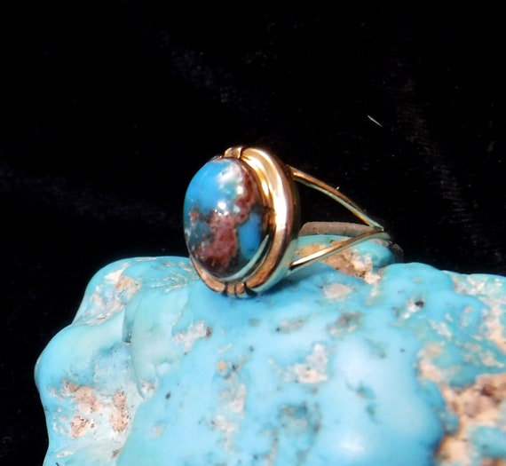 The Best of the Best Natural Bisbee Turquoise Ring in… - Gem
