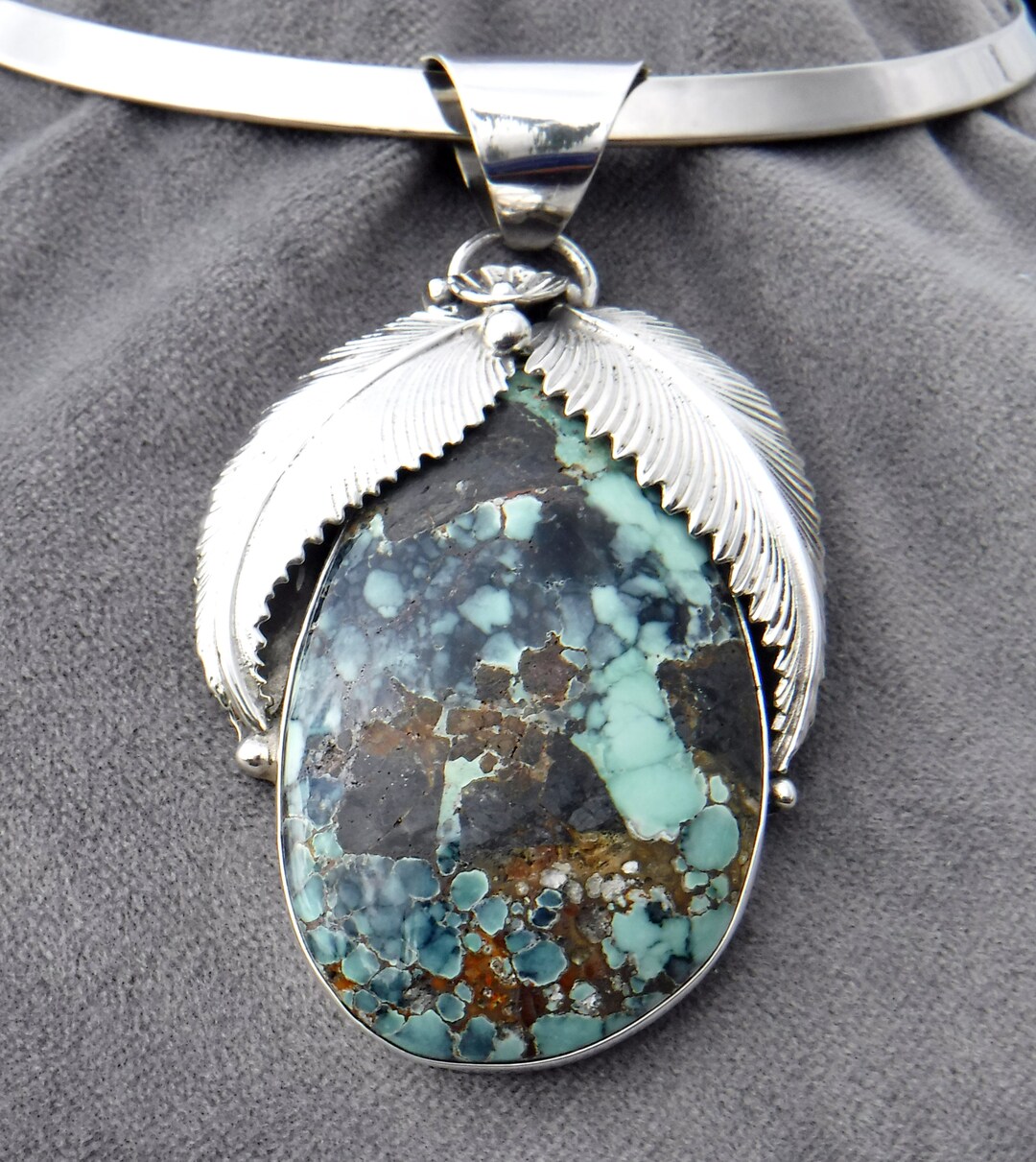 NATURAL APACHE TURQUOISE Pendant # 1292-tb - Etsy