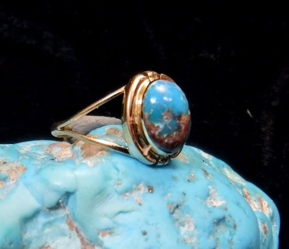 The Best of the Best Natural Bisbee Turquoise Ring in… - Gem