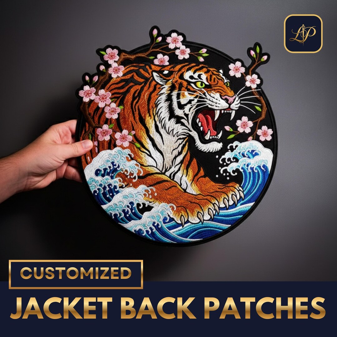 Custom Embroidered Jacket Back Patch, Embroidered Large Patch, Iron on ...