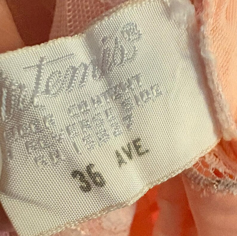 Vintage 1970s Artemis Slip | Peach Lace Nylon Nightgown | Size 36 Medium - Etsy
