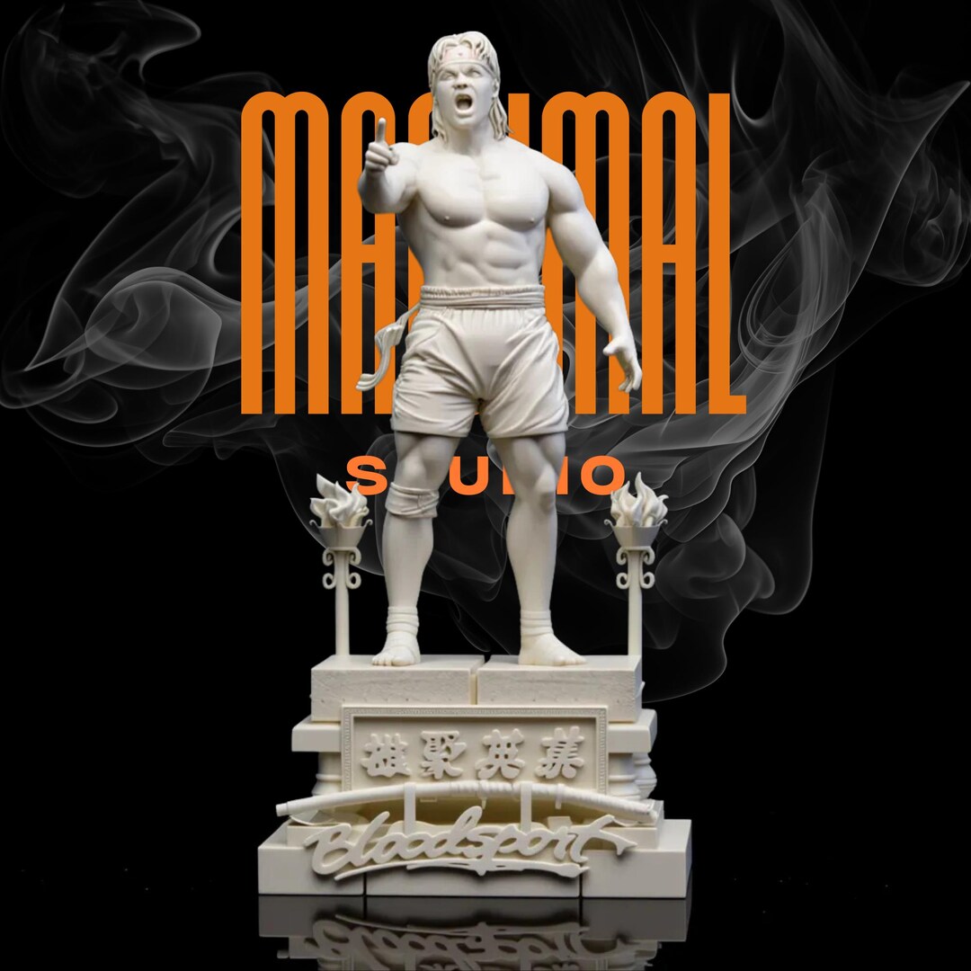 Chong Li Bloodsport Inspired STL File – Iconic Martial Arts Statue 3D ...