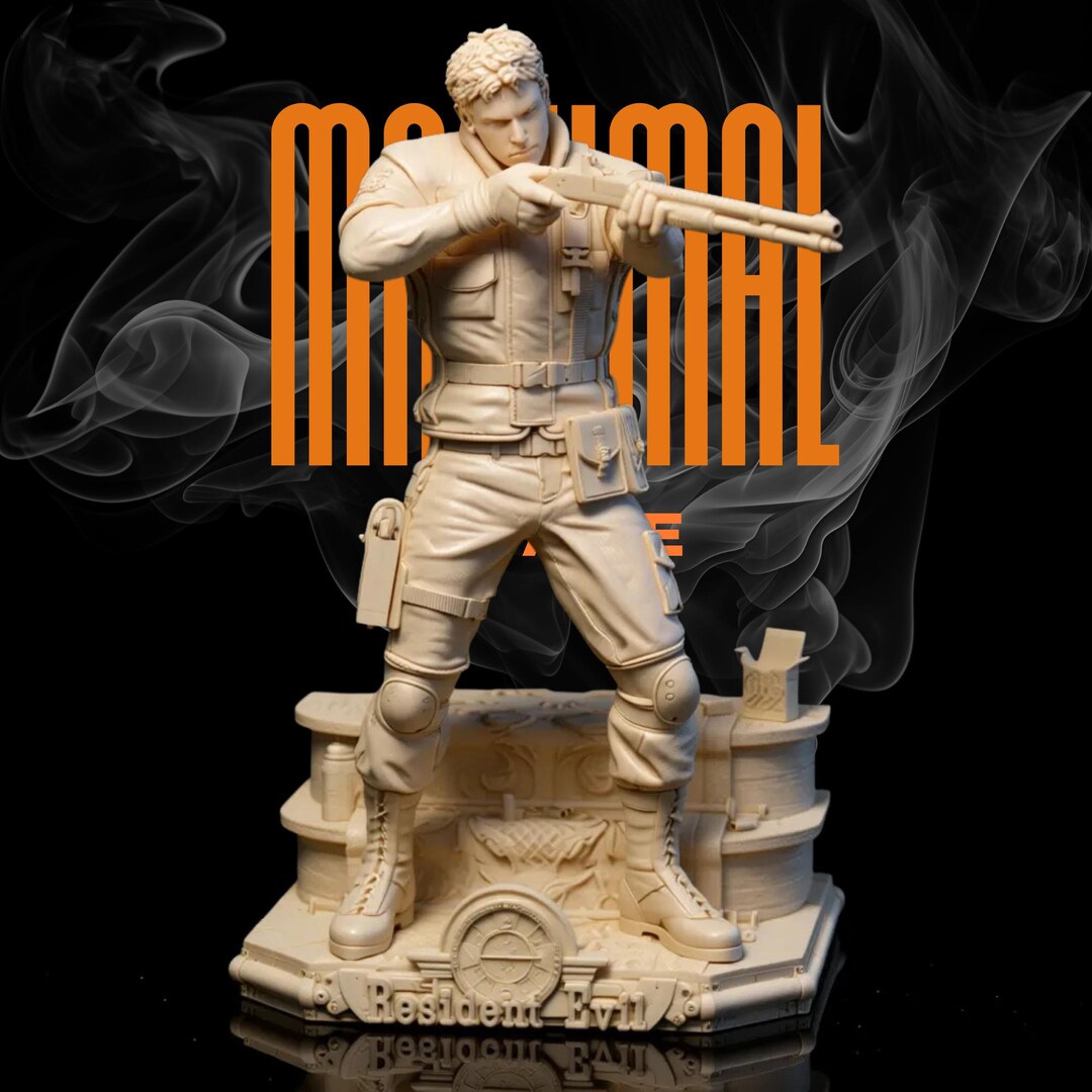 Chris Redfield STL Figure 1:6 – Resident Evil | Tactical Statue & Bust ...