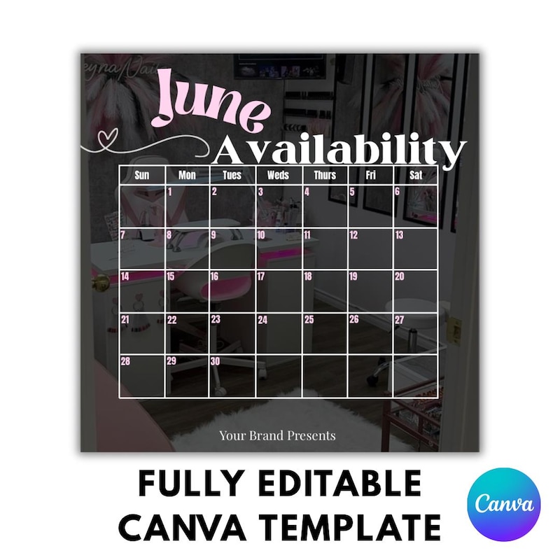 Small June Calendar - Etsy