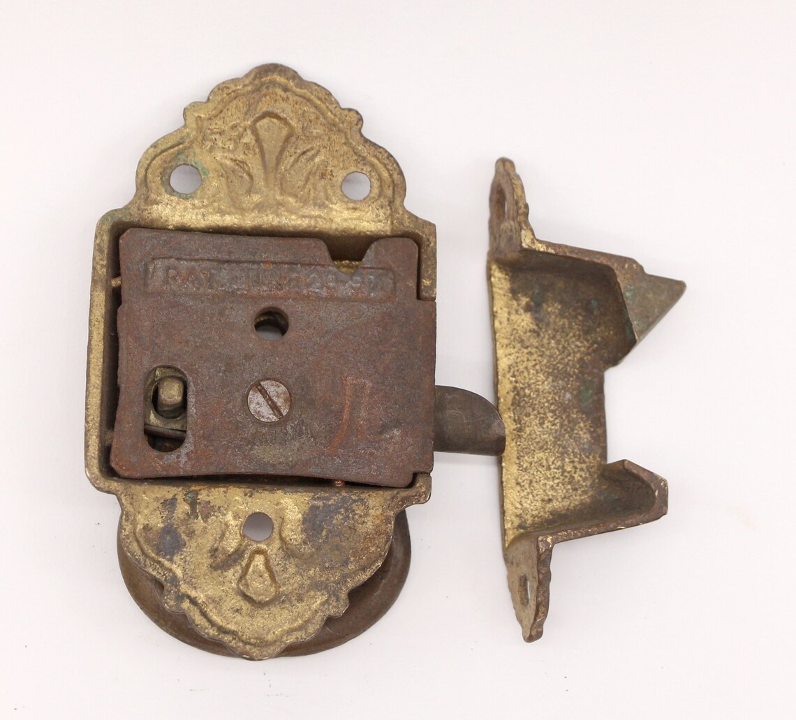 Antique Bronze Beaded Victorian Ice Box Latch | Etsy