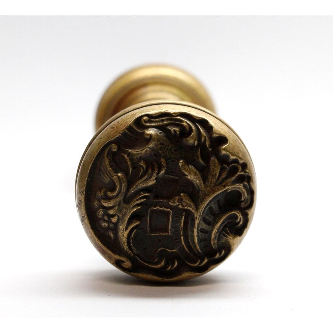 Antique 1890s Rococo Bronze Reading Door Entry Knobs - Etsy