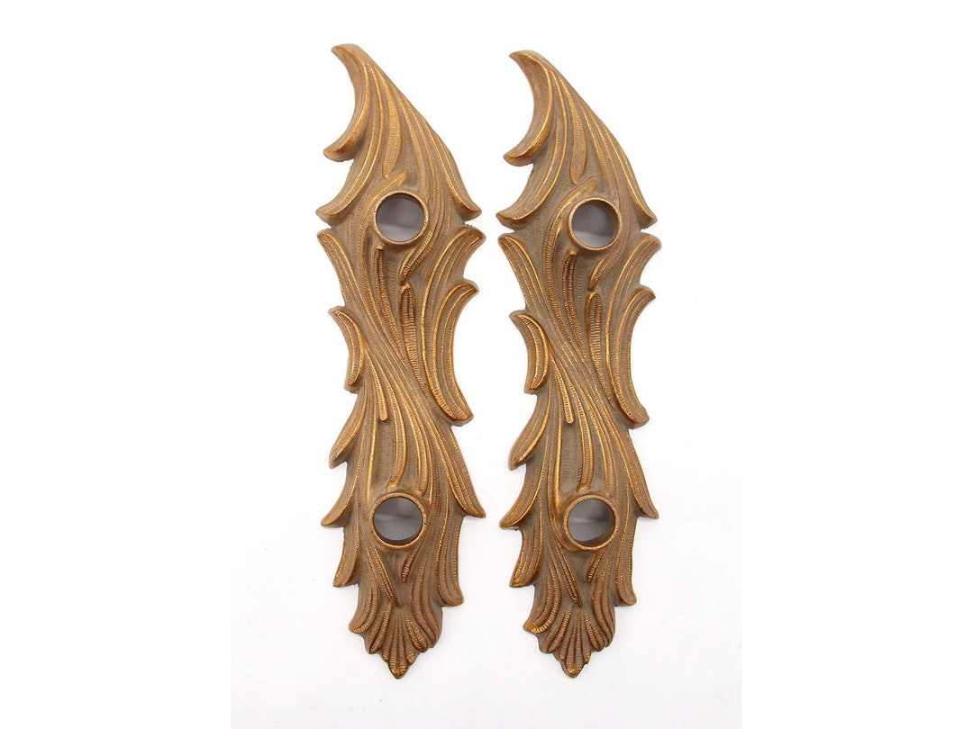 Pair of Brass Art Nouveau Filigree Door or Elevator Plates - Etsy