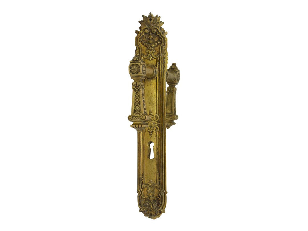Antique European French Lever Door Knob Set - Etsy