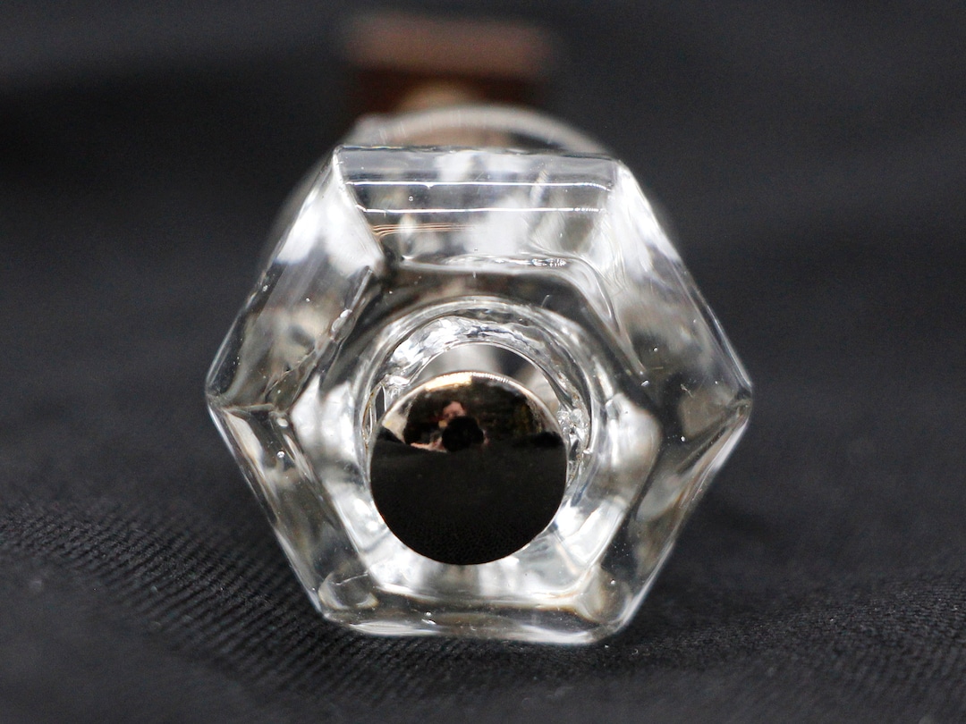 0.875 In. Vintage Hexagon Glass Drawer Cabinet Knob - Etsy